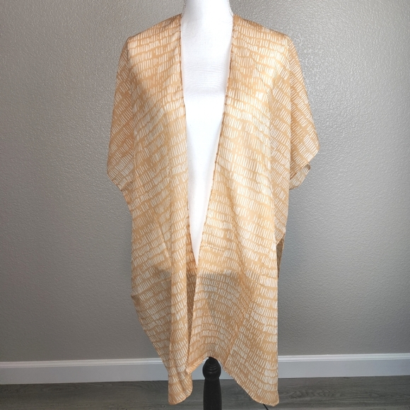 Tops | New Printed Yellow Ruana Nwt Sole Society | Poshmark